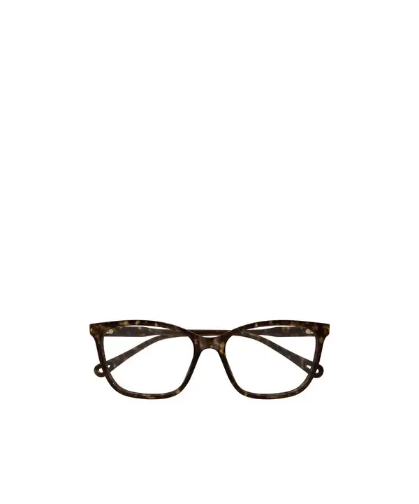 Chloé Eyewear Square Frame Glasses - Brown