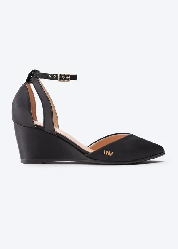 VISCATA Garda Silk Wedges With Ankle Strap