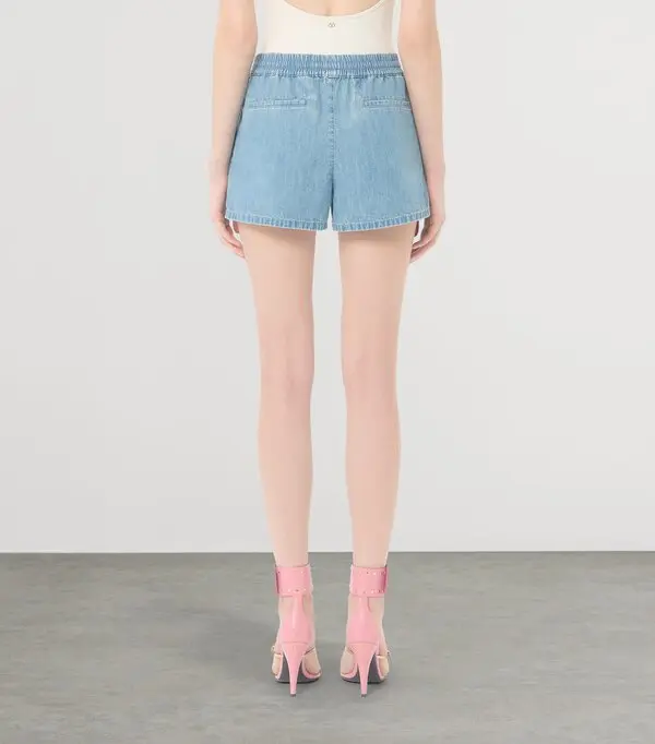 Valentino Garavani Drawstring Denim Shorts