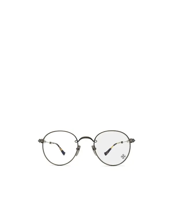 Chrome Hearts Round Glasses Frame - White