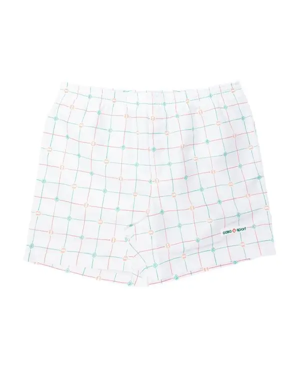 Casablanca Tennis Check Swim Shorts - No