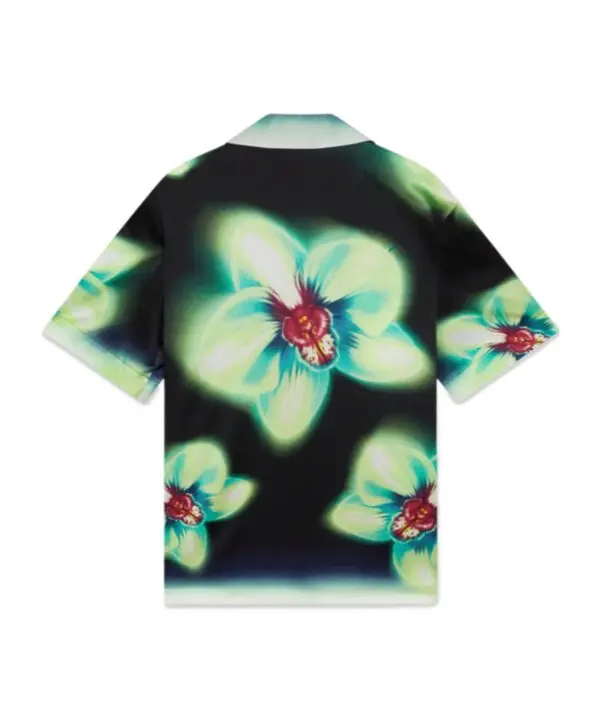 Casablanca Orchid Glitch Printed Shirt