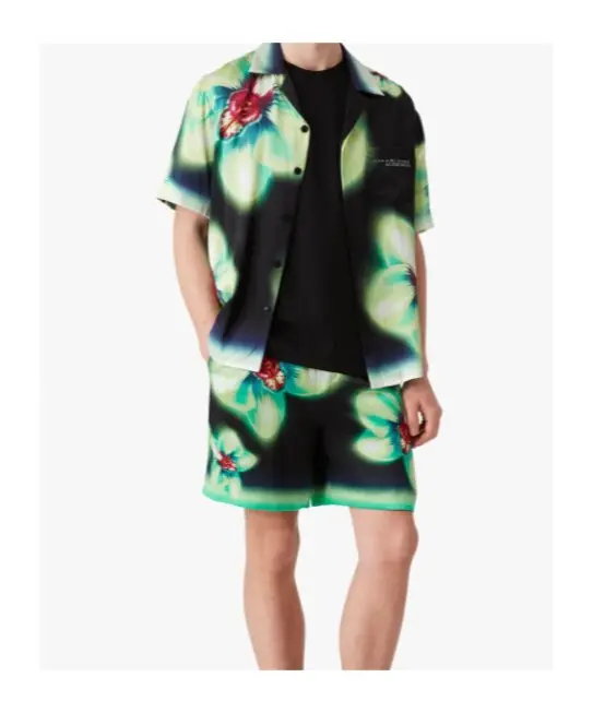 Casablanca Orchid Glitch Printed Shirt
