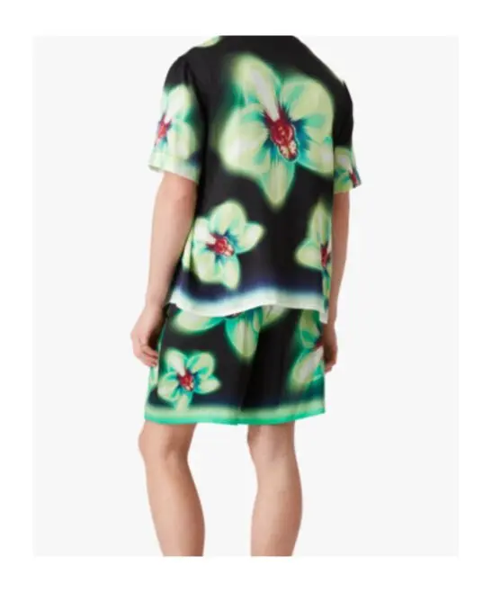 Casablanca Orchid Glitch Printed Shirt