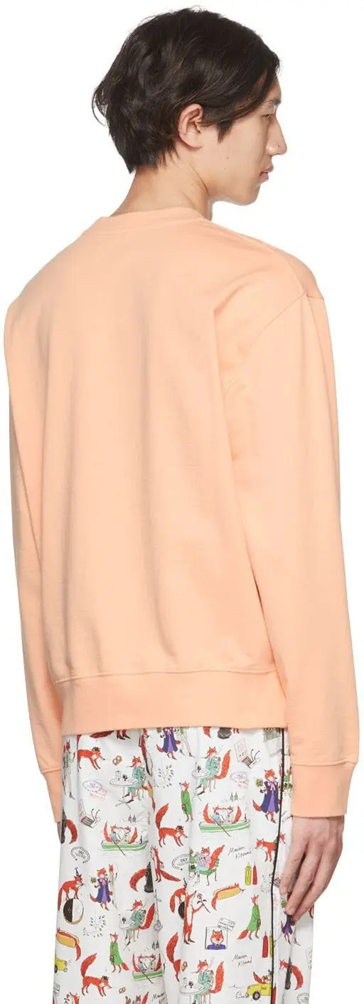 Maison Kitsuné Fox Head-embroidered Cotton Sweatshirt