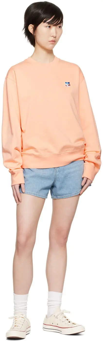 Maison Kitsuné Fox Head-embroidered Cotton Sweatshirt