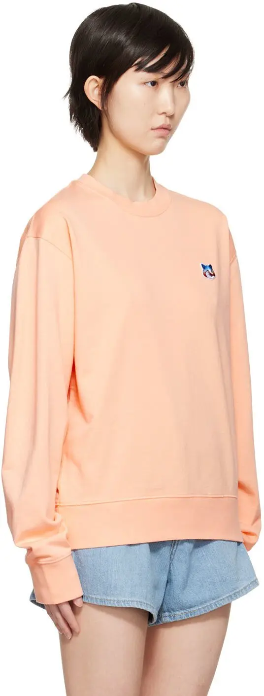 Maison Kitsuné Fox Head-embroidered Cotton Sweatshirt