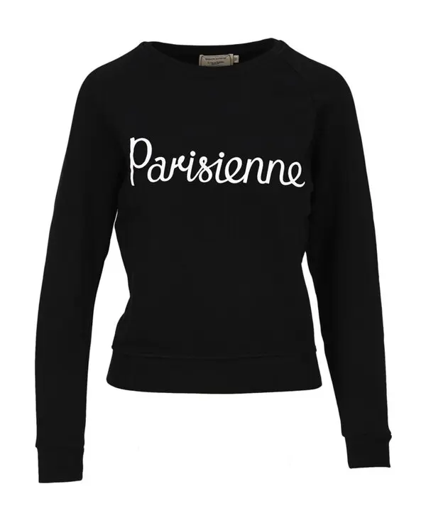 Maison Kitsuné Alphabet Printed Pullover - Black