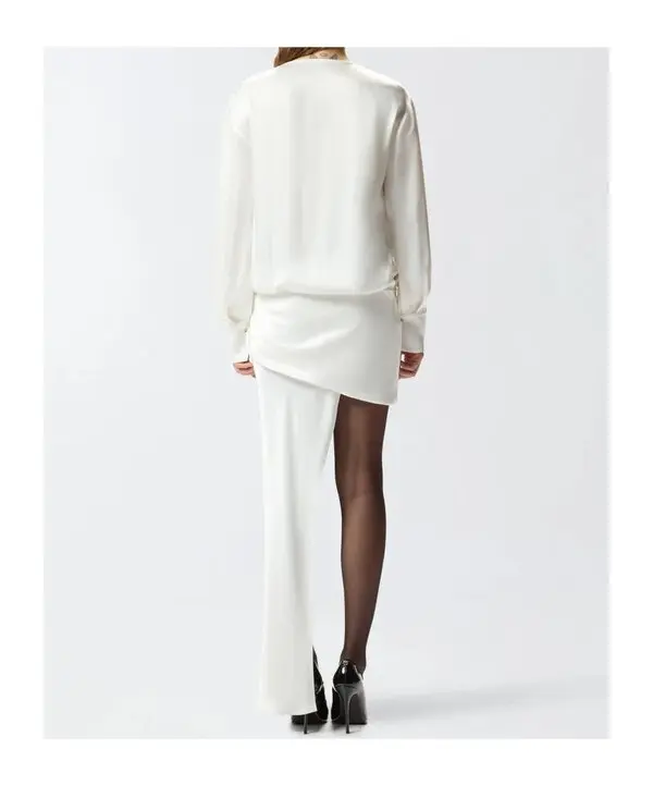 Pinko Lace-embellishment Mini Dress - White