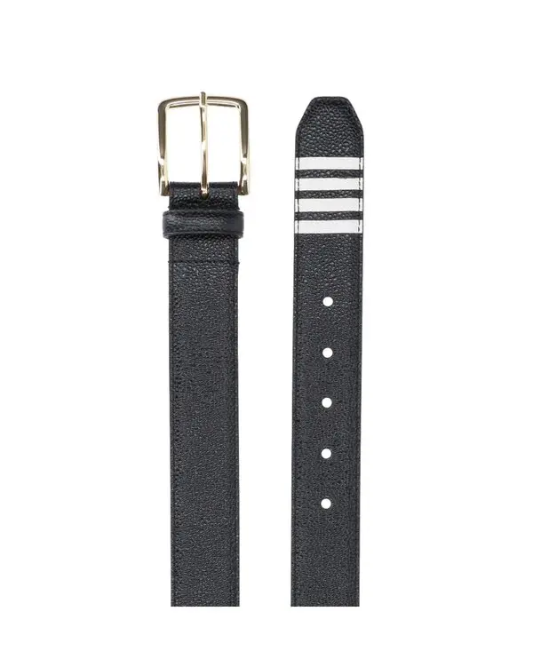 Thom Browne 4-bar Striped Buckle Belt