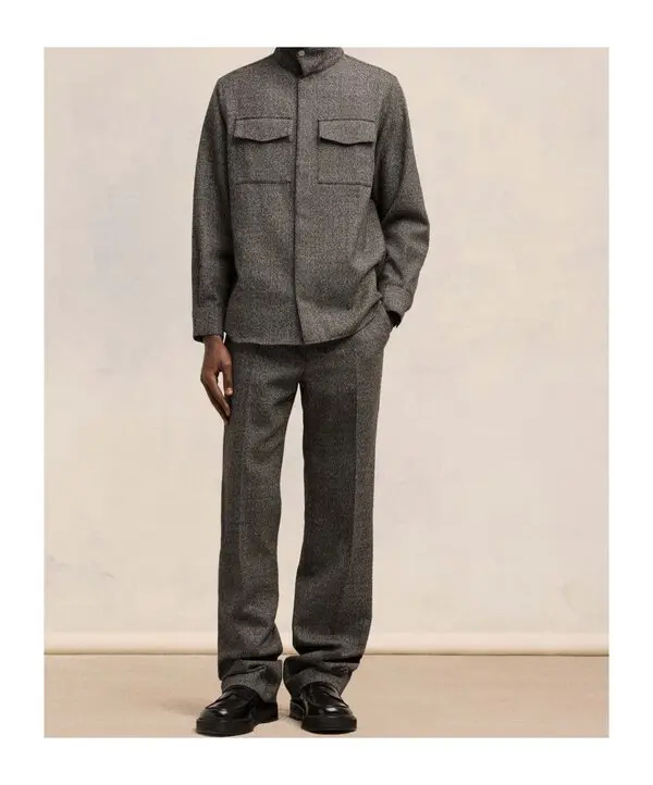 Ami Flap Pocket High-neck Shirt