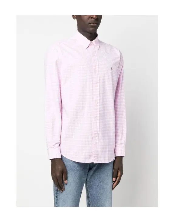 Polo Ralph Lauren Logo Embroidered Checked Buttoned Shirt