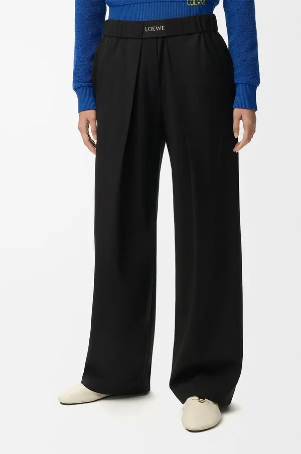 Loewe Elasticated Trousers In Wool