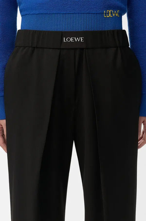 Loewe Elasticated Trousers In Wool