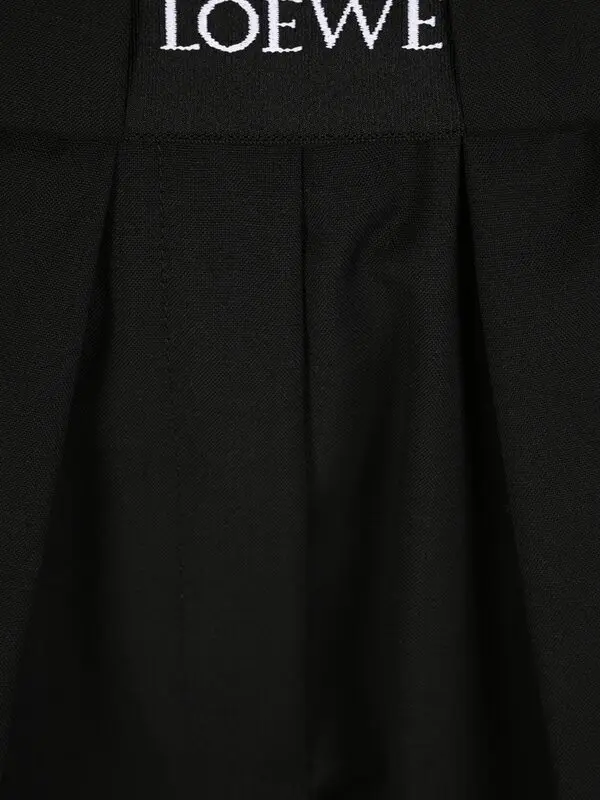 Loewe Elasticated Mid Waist Straight Leg Trousers