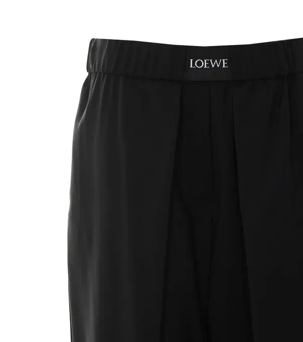 Loewe Elasticated Mid Waist Straight Leg Trousers