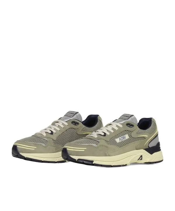 AUTRY Hyperway Paneled Mesh-suede Sneakers