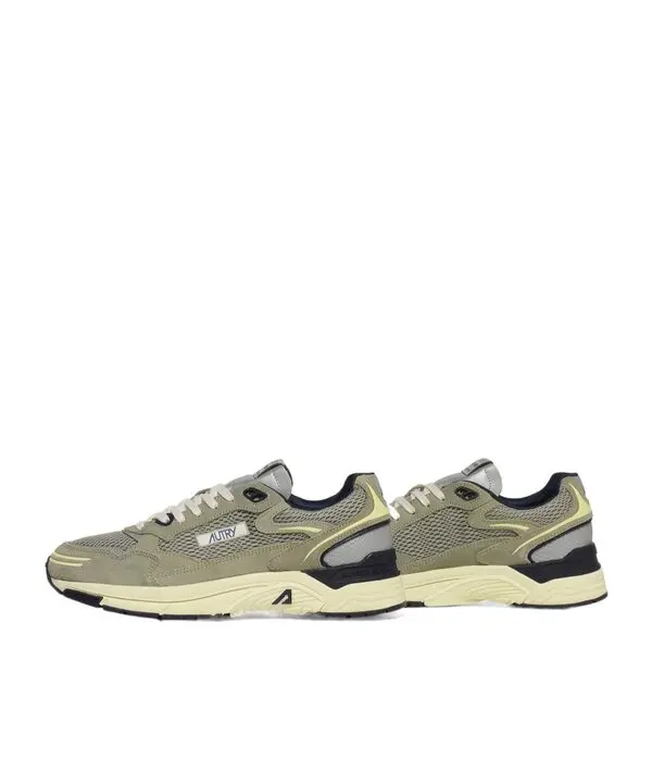 AUTRY Hyperway Paneled Mesh-suede Sneakers