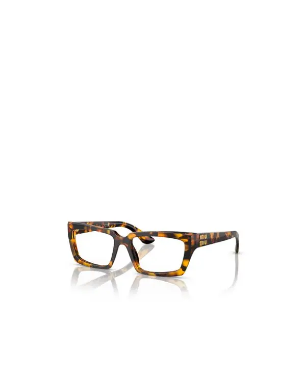 Miu Miu Tortoiseshell Rectangle-frame Sunglasses