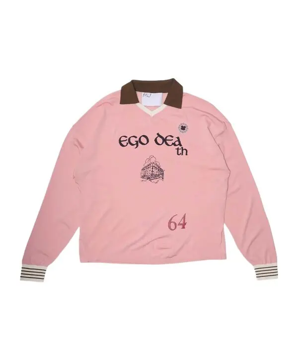 PALY HOLLYWOOD Long-sleeved Polo Shirt - Pink