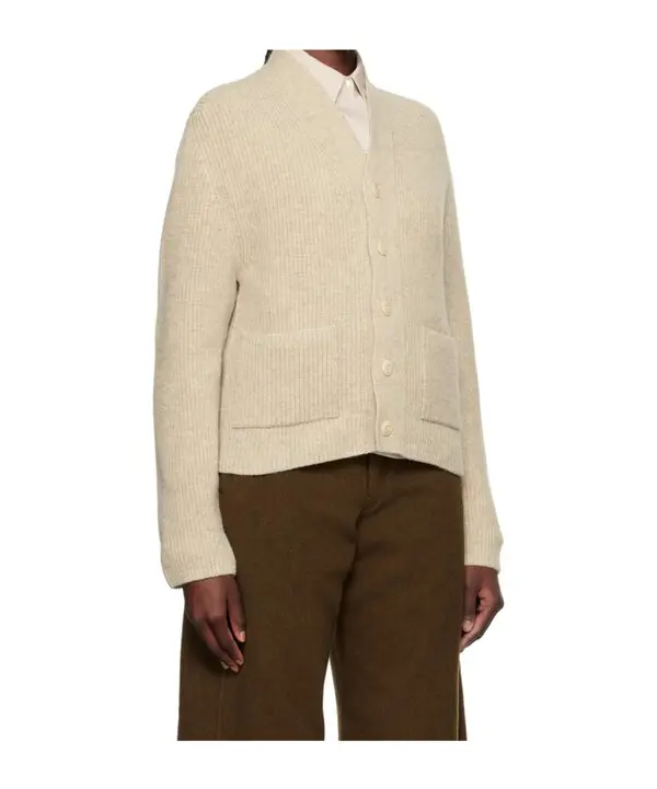 LEMAIRE V-neck Wool Cardigan