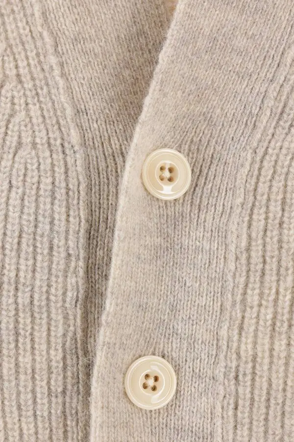 LEMAIRE V-neck Wool Cardigan