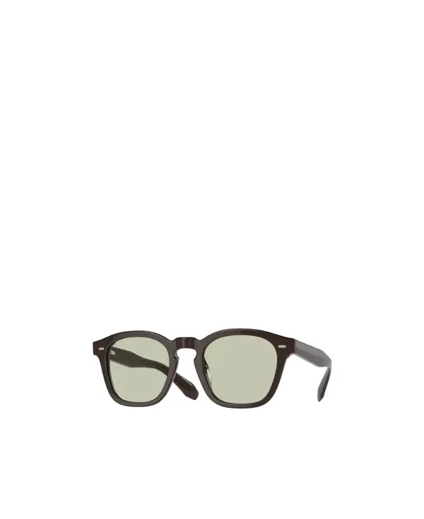 Oliver Spencer Geometric Frame Emblem Sunglasses