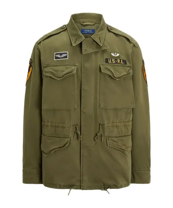 Polo Ralph Lauren Logo-appliqué Military Jacket - Green