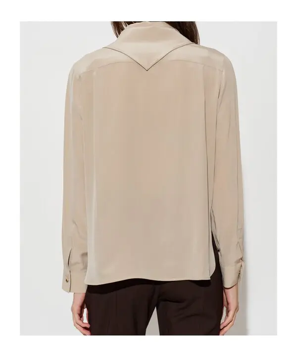 Max Mara Dry Bow-detail Silk Blouse