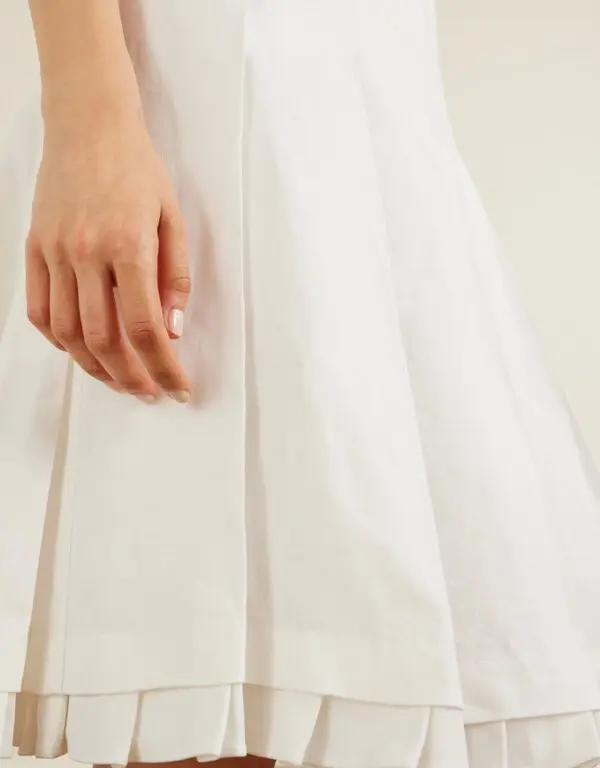 SHUSHU/TONG Pleated Midi Skirt