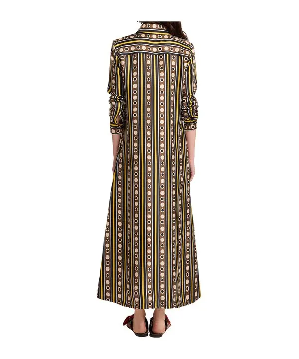 La DoubleJ Sanctuary Pattern Maxi Shirt Dress
