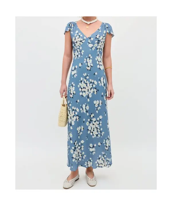 Rixo Floral-print Crepe Midi Dress