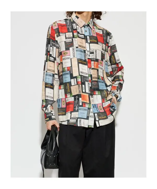 Moschino Collared Long-sleeved Shirt