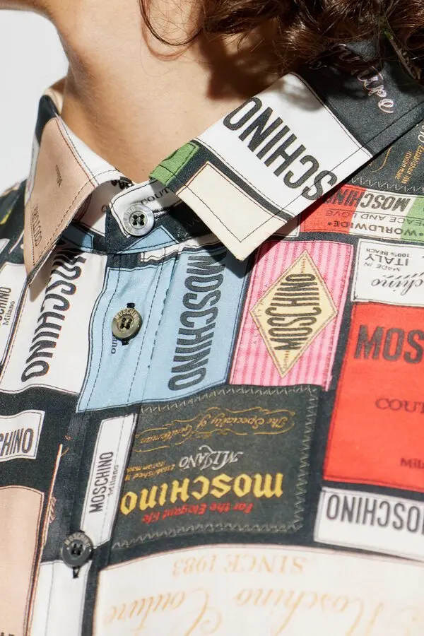 Moschino Collared Long-sleeved Shirt