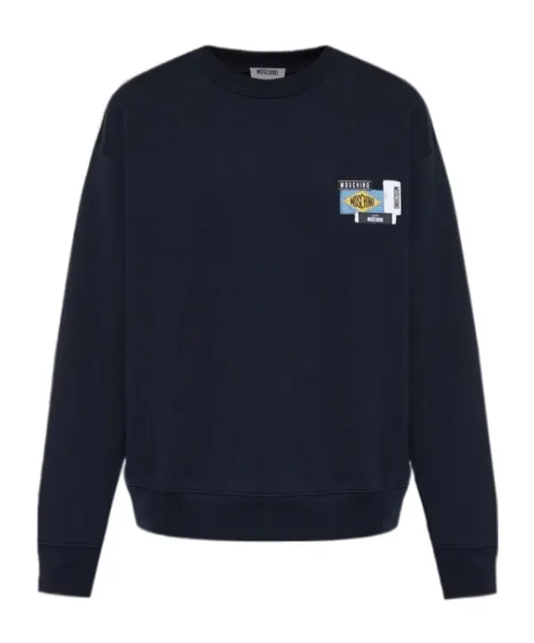 Moschino Crew Neck Long-sleeved Sweatshirt