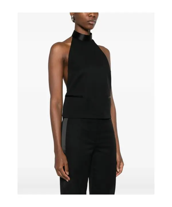 Alexander McQueen Halterneck Backless Top