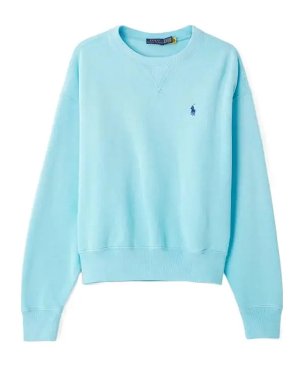 Polo Ralph Lauren Crewneck Sweatshirt With Embroidered Logo - Blue