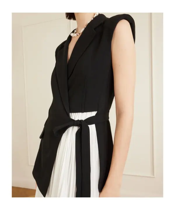 Simkhai Helena Combo Blazer Midi Dress