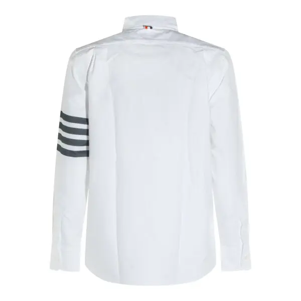 Thom Browne 4-bar Oxford Long-sleeved Shirt - No