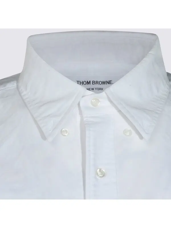 Thom Browne 4-bar Oxford Long-sleeved Shirt - No