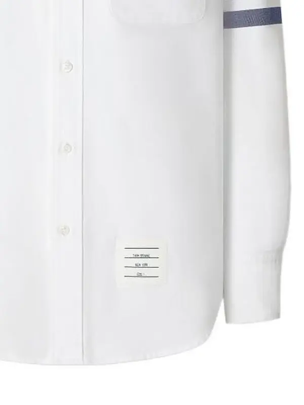 Thom Browne 4-bar Oxford Long-sleeved Shirt - No