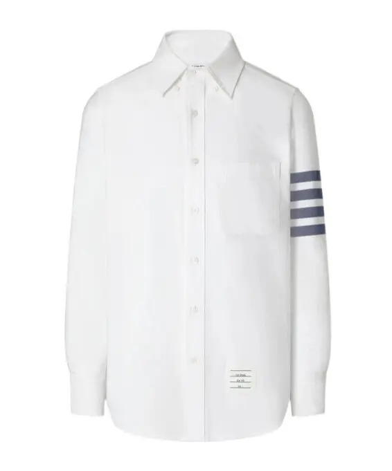 Thom Browne 4-bar Oxford Shirt - White