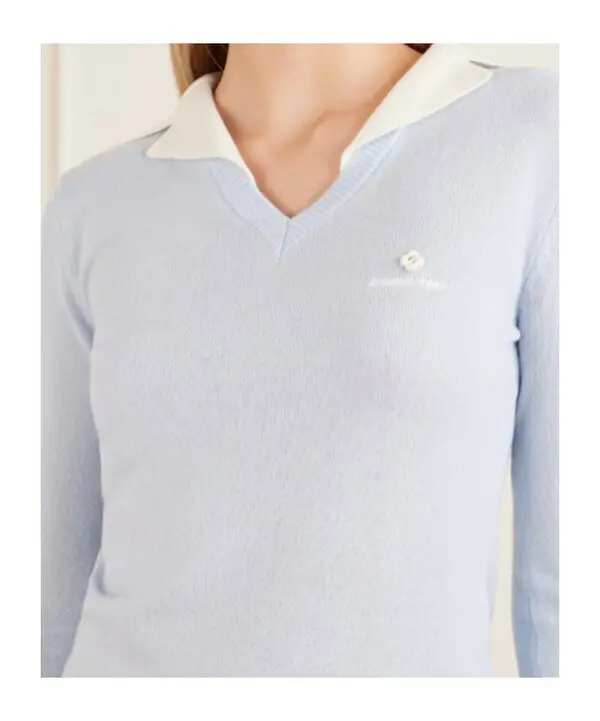 SHUSHU/TONG Ribbed Wool Knit Sweater