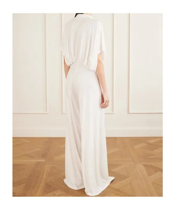 Norma Kamali Draped Jersey Jumpsuit