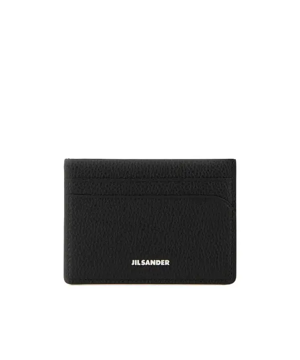JIL SANDER Flat Card Holder - Black