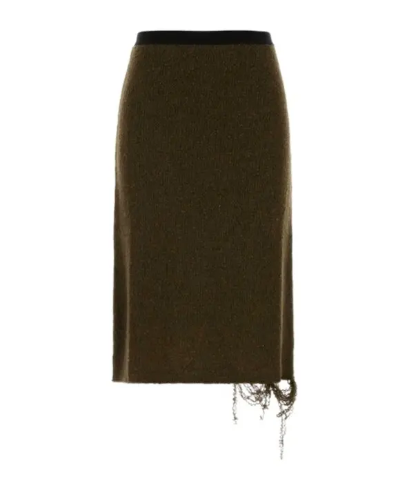 MAISON MARGIELA Mud Wool Blend Skirt