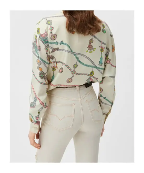 Versace Printed Silk Twill Shirt