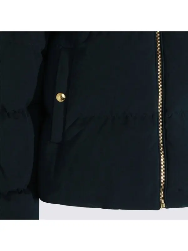Thom Browne Hooded Down Jacket With Gold-tone Hardware