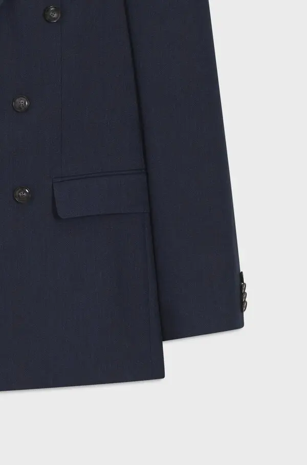 Hugo Boss Linen Blend Double-breasted Suits