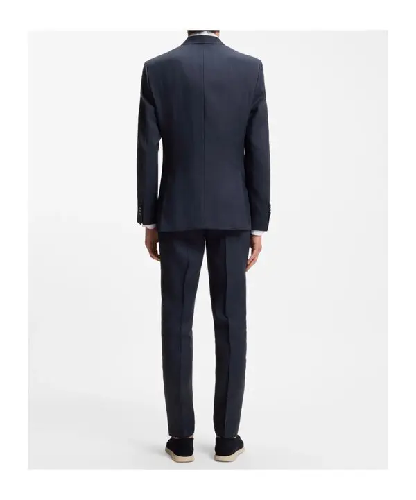 Hugo Boss Linen Blend Double-breasted Suits